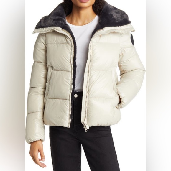 SAVE THE DUCK | Jackets & Coats | Nwt Save The Duck Moma Puffer Jacket With Faux Fur Collar In ...